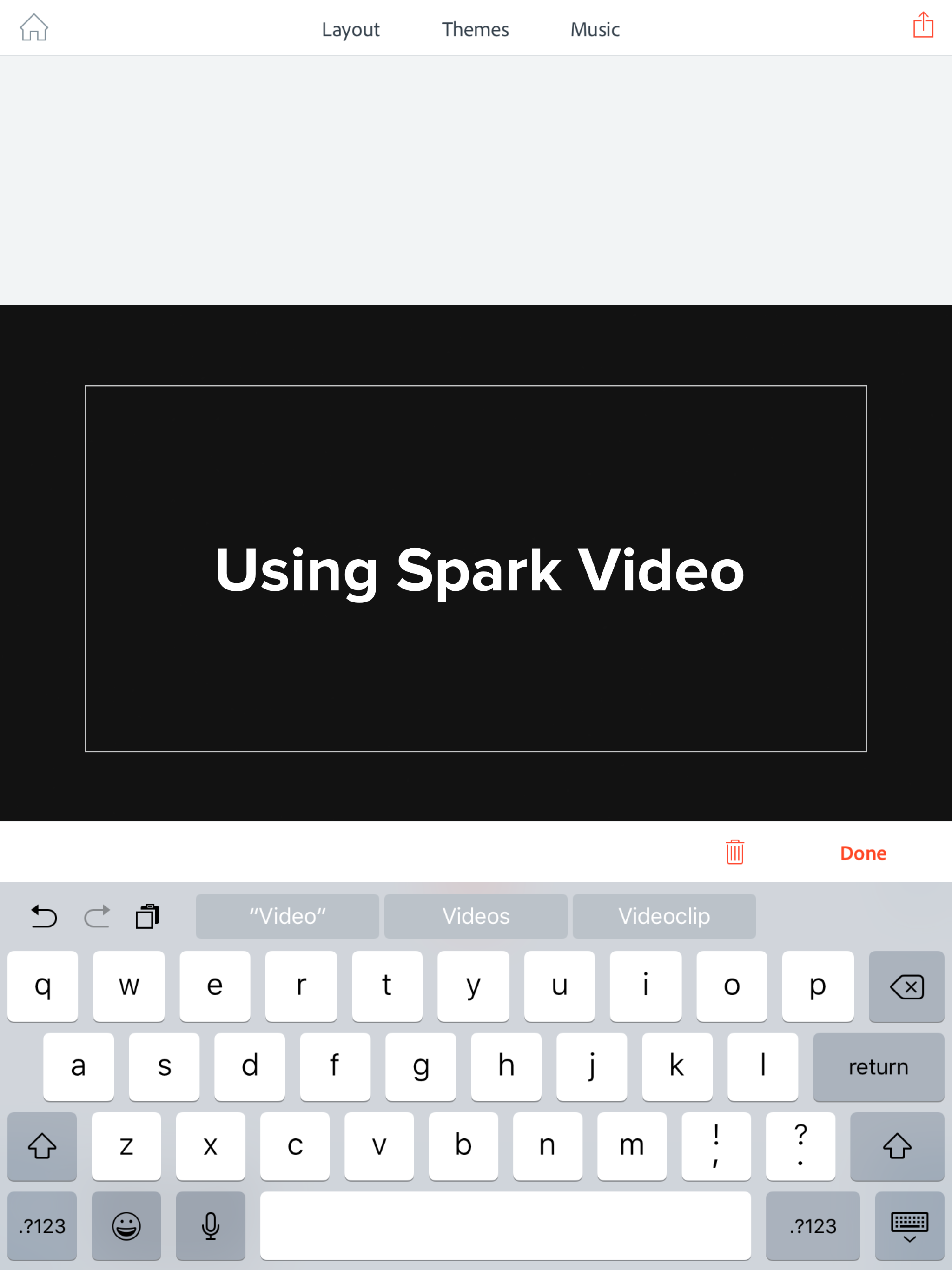 Using Adobe Spark Video