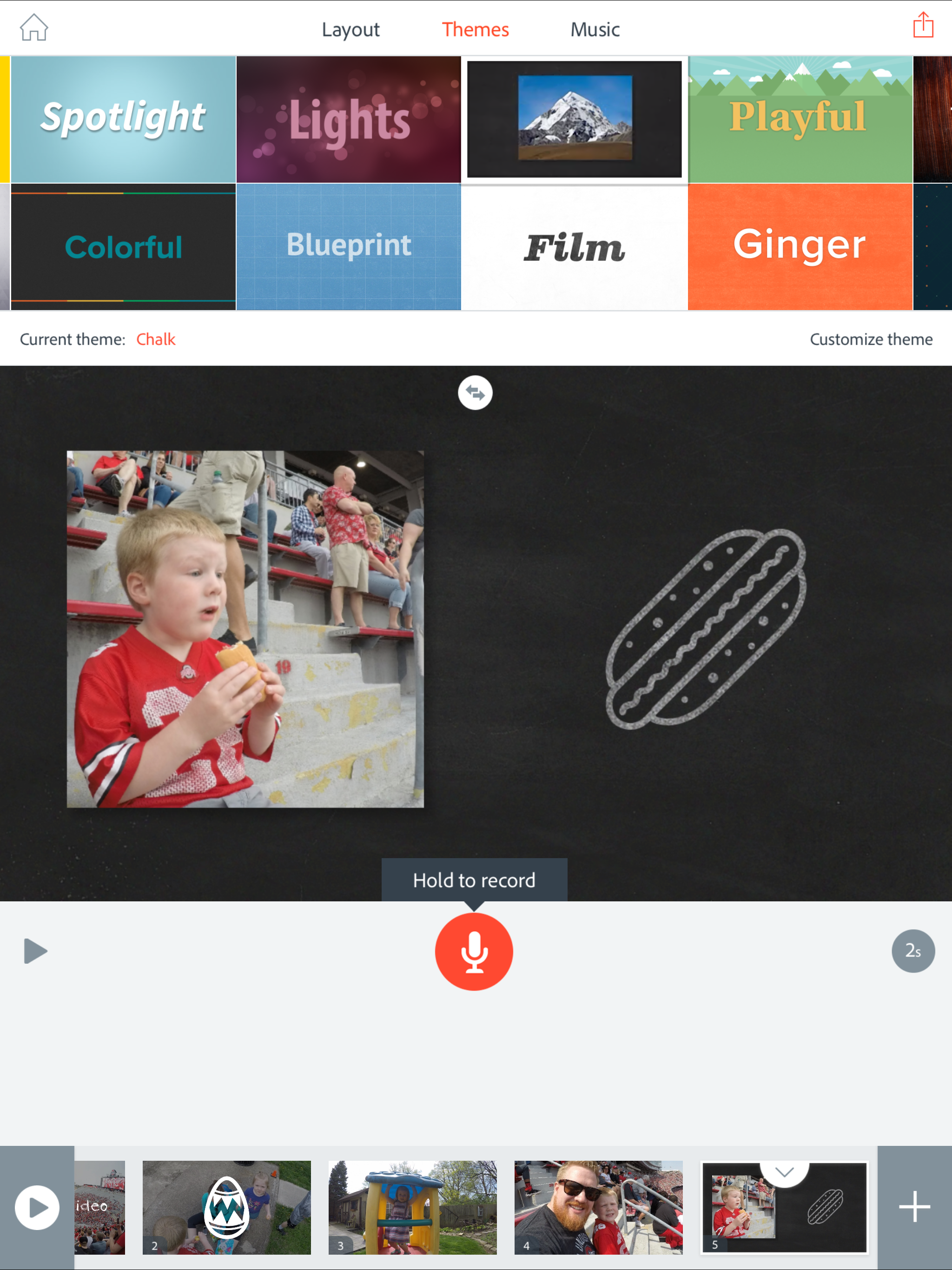 Using Adobe Spark Video